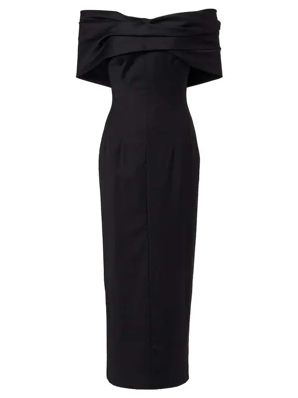 Tove Perrine Wool Maxi Dress - Black