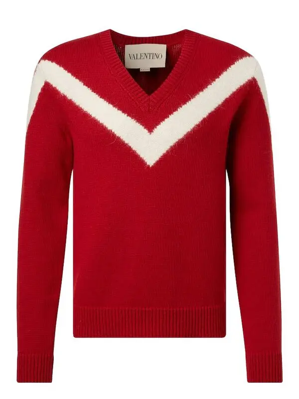 Valentino Garavani Virgin Wool Sweater - Red