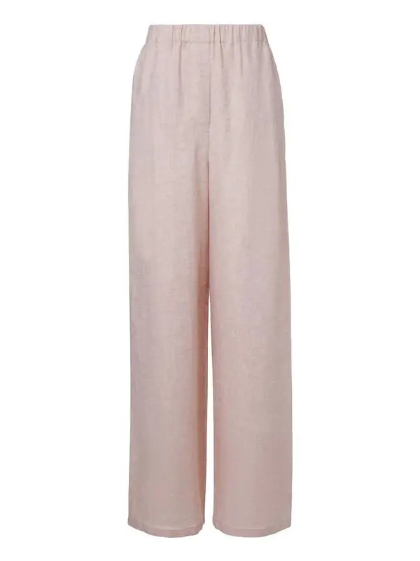 Loro Piana Valerio Wide-leg Linen Pants - Pink