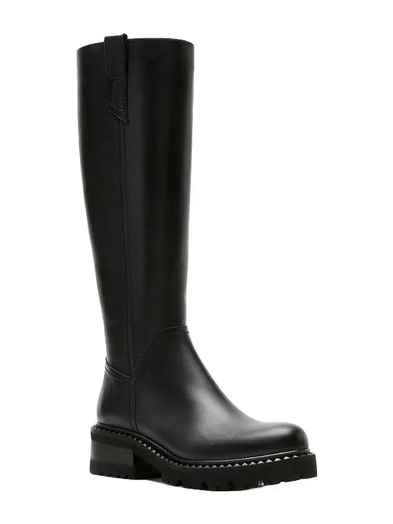La Canadienne Cyrus Knee High Waterproof Boot - Black Leather