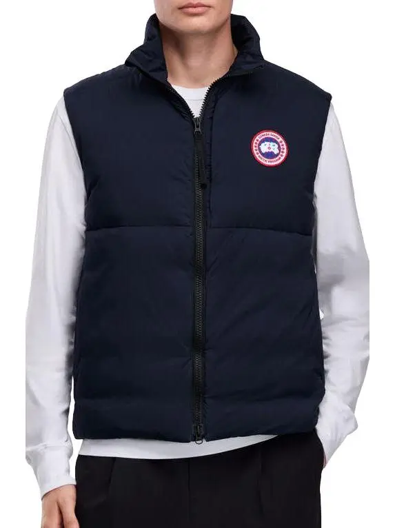 Canada Goose Lodge Packable 750 Fill Power Down Vest - Atlantic Navy - Bleu Mar
