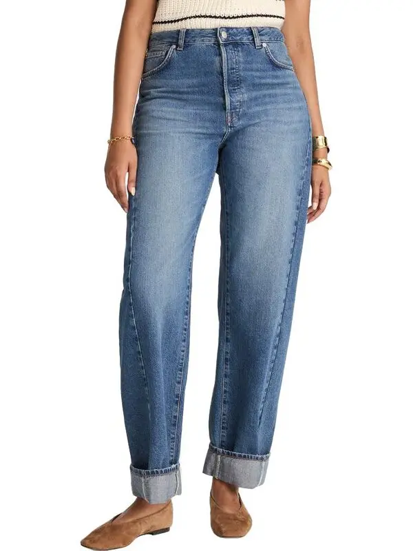 Madewell Pieced Barrel-leg Jeans - Mosby Wash