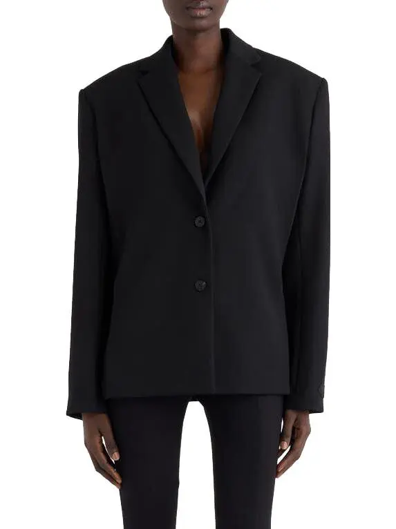 Jacquemus La Veste Carree Virgin Wool Blazer - Black