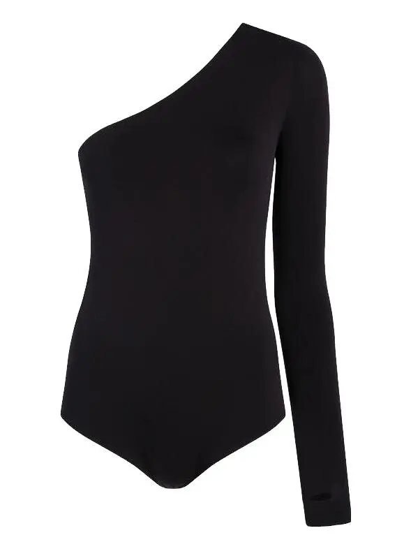Commando Prima One-shoulder Bodysuit - Black