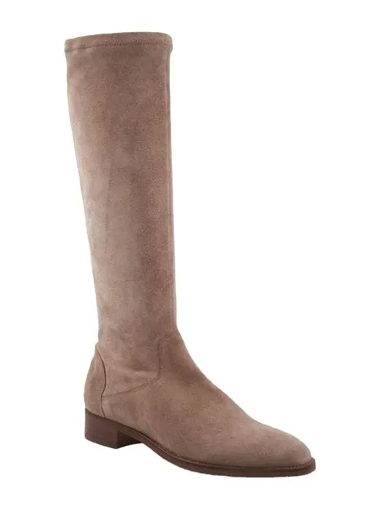Aquatalia Sabrena Weatherproof Knee High Boot - Taupe Suede