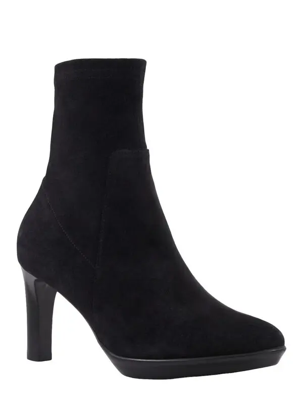 Aquatalia Rhumba Low Weatherproof Bootie - Black Suede