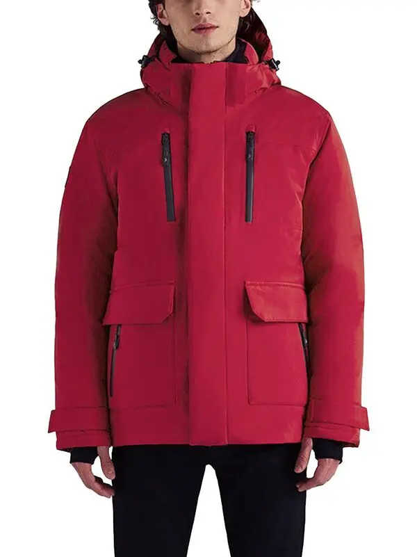 TRIPLE F.A.T. GOOSE Anvil Short Down Parka - Red