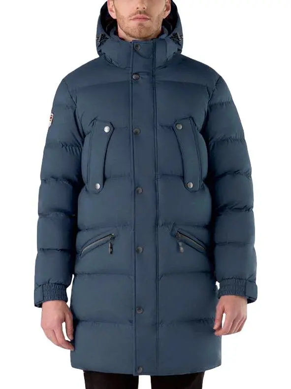 TRIPLE F.A.T. GOOSE Barton Long Down Parka - Navy