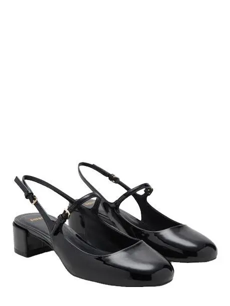 Mango Slingback Pumps - Black