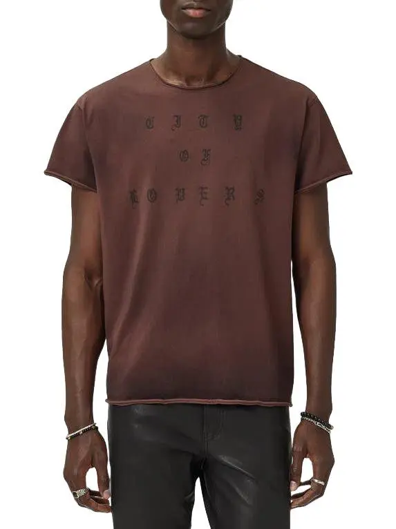 John Varvatos City Of Lovers Graphic T-shirt - Merlot