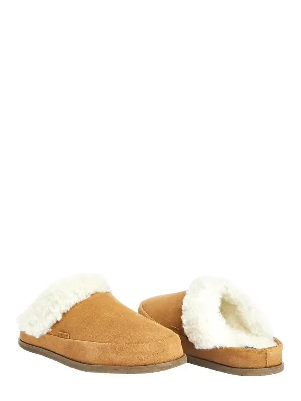 HARI MARI Tia Genuine Shearling Lined Slipper - Tan