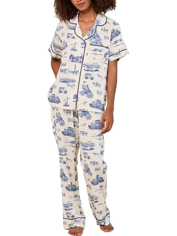 KATIE KIME Nc Toile Pant Set - Navy