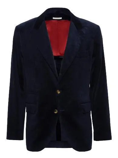 Brunello Cucinelli Deconstructed Blazer - Navy Blue