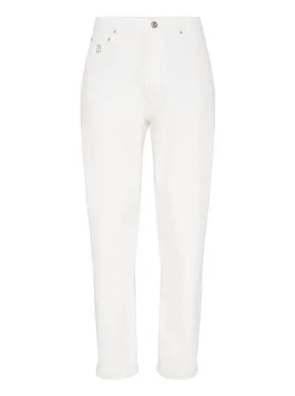 Brunello Cucinelli Five-pocket Trousers - Snow