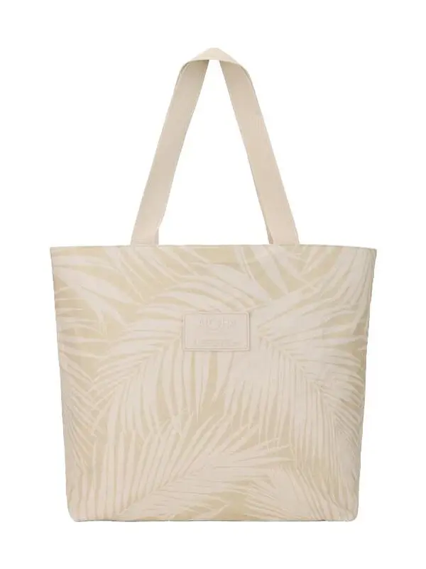 ALOHA COLLECTION Day Tripper Areca Tote - Latte/sandstone