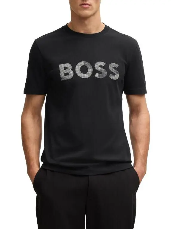 BOSS Glamping Logo Graphic T-shirt - Black
