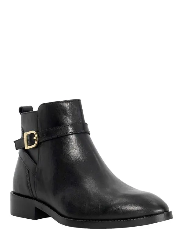 Dune London Pemma Buckle Strap Bootie - Black