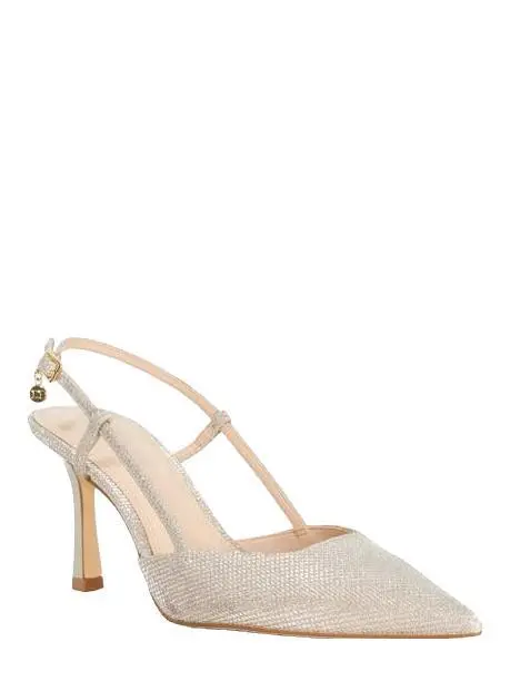 Dune London Pointed Toe Slingback Pump - Gold