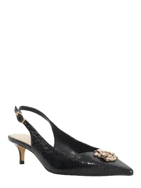 Dune London Pointed Toe Slingback Pump - Black
