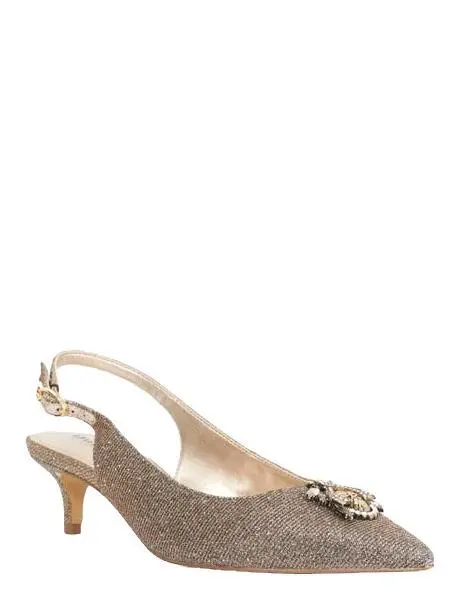 Dune London Pointed Toe Slingback Pump - Bronze