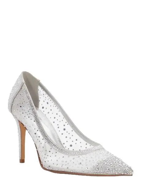 Dune London Brightest Pointed Toe Pumps - Silver