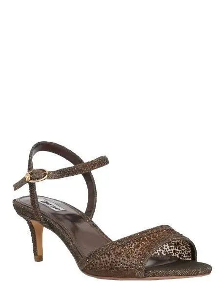 Dune London Manicure Ankle Strap Sandal - Brown