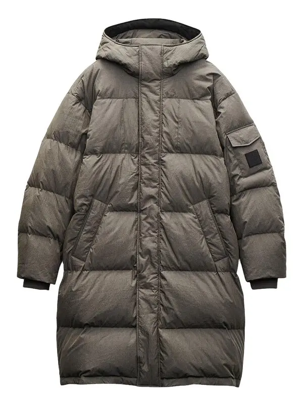 Rag & Bone Victor Down & Feather Fill Coat - Dark Shadow