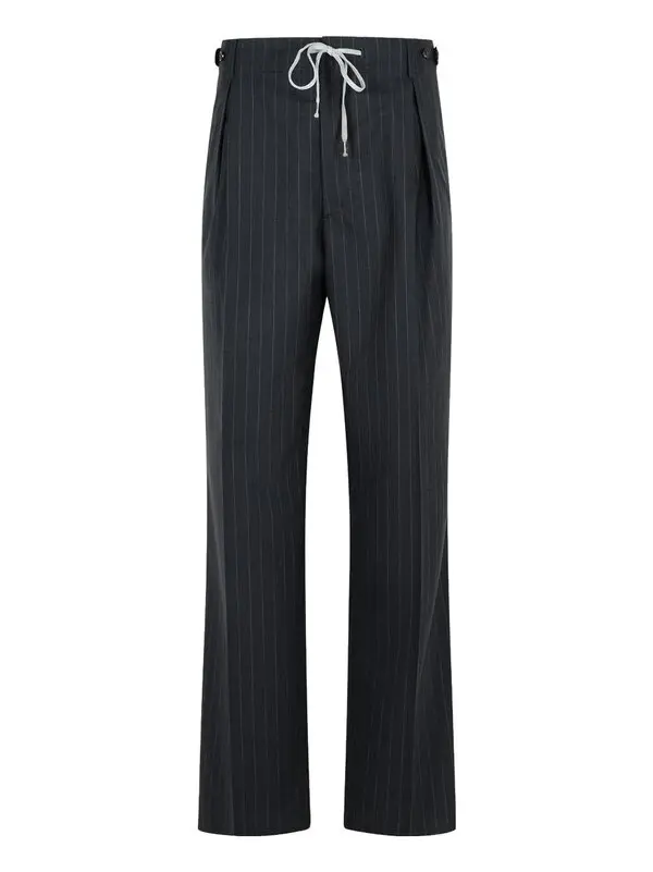 MAISON MARGIELA Dark Wool Trousers - Grey