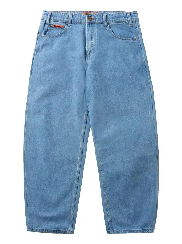 BUTTER GOODS Baggy Drawstring Jeans - Washed Indigo