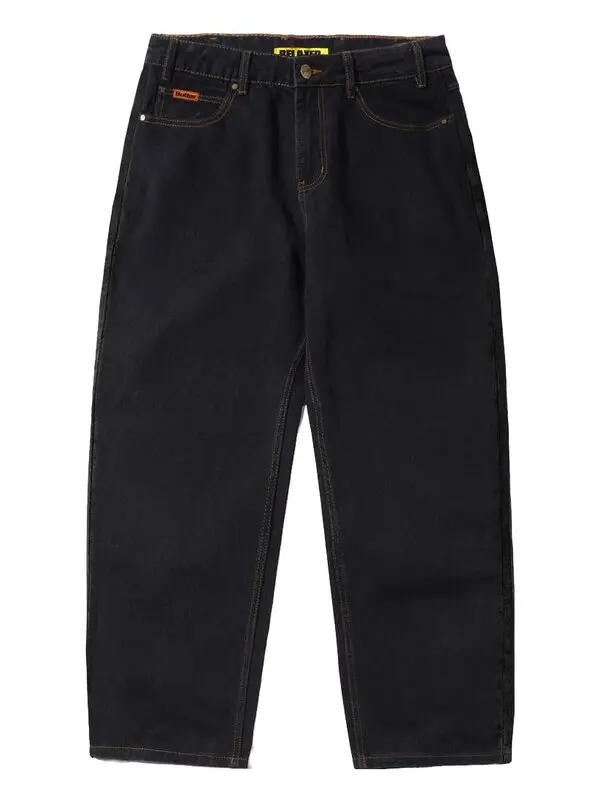 BUTTER GOODS Relaxed Fit Drawstring Jeans - Washed Black