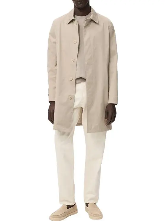 Mango Classic Water Repellent Trench Coat - Beige