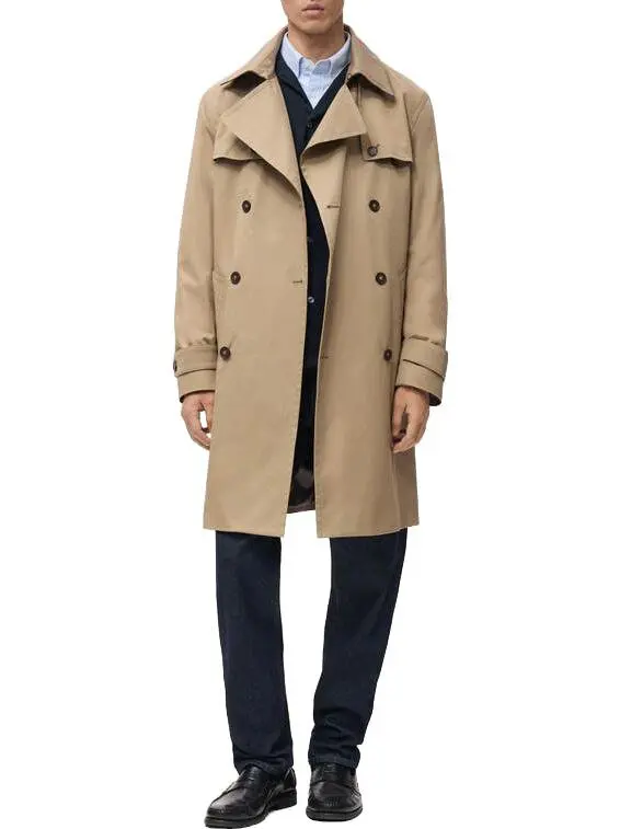 Mango Water Repellent Trench Coat - Beige