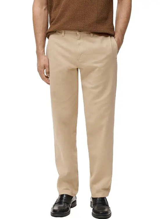 Mango Regular Fit Jeans - Beige