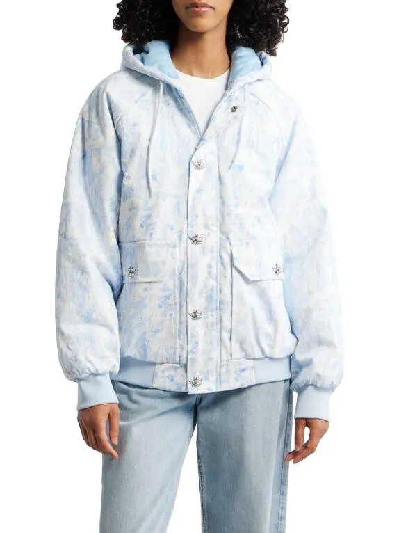 BOYS LIE Manhunt Hooded Jacket - Blue