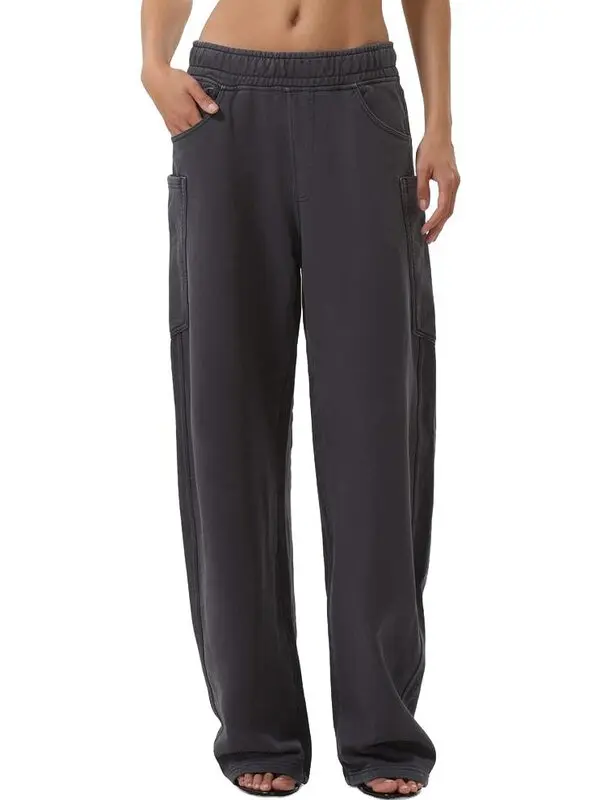 AFRM Ryan Cotton Barrel Sweatpants - Onyx