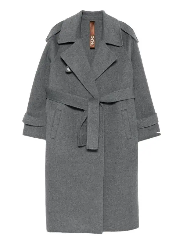 GLOX Belted Coat - Grey