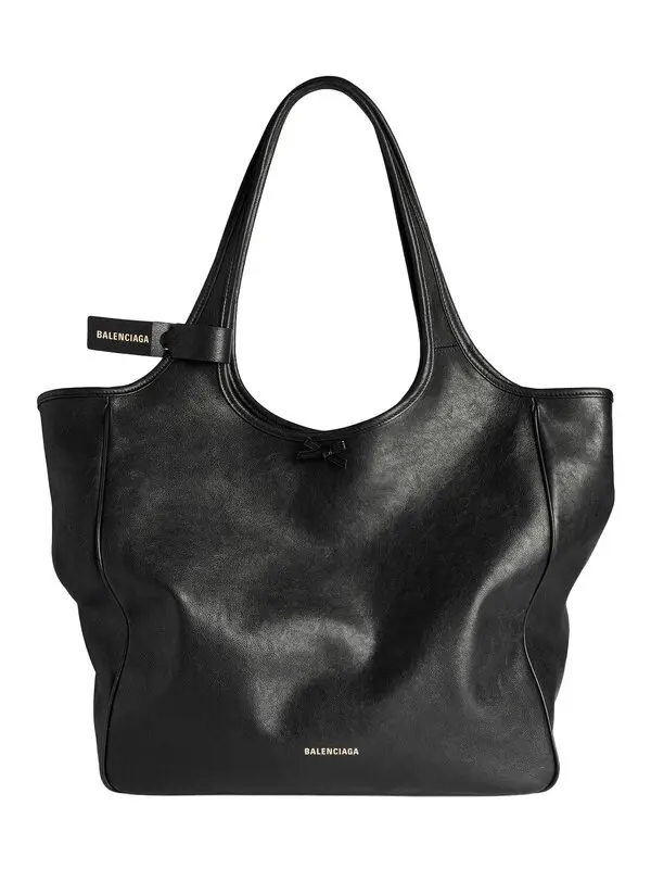 Balenciaga Laundrette Medium Tote Bag - Black