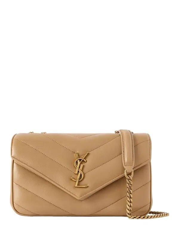 Saint Laurent Loulou Quilted Leather Shoulder Bag - Brown