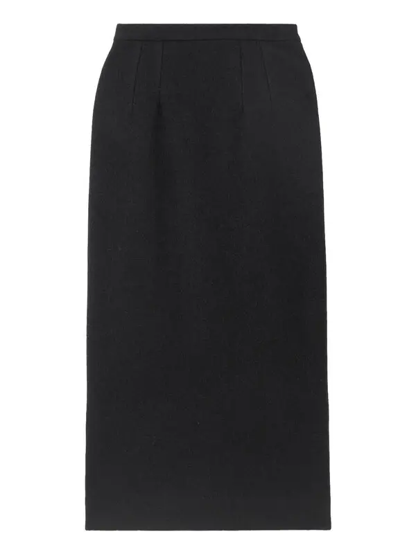 Dolce & Gabbana Wool Midi Skirt - Black