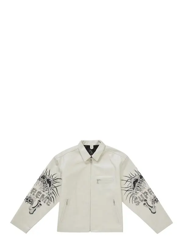 Supreme Y's Yohji Yamamoto Leather Jacket - White
