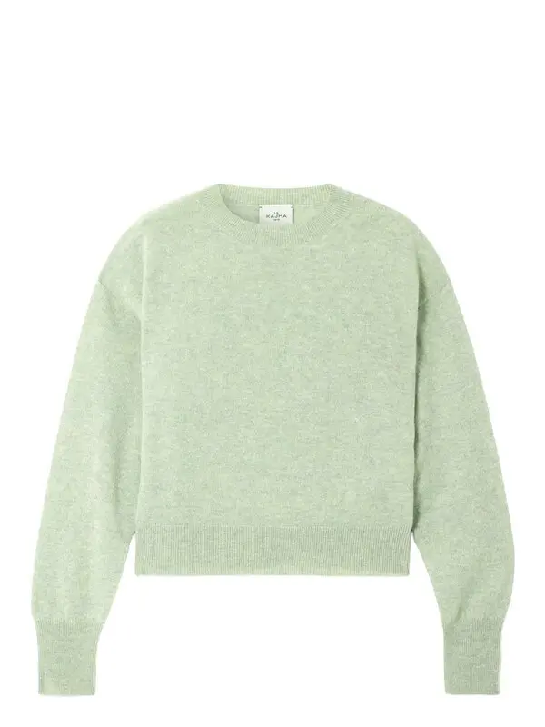 Le Kasha Menorca Mélange Organic Cashmere Sweater - Green