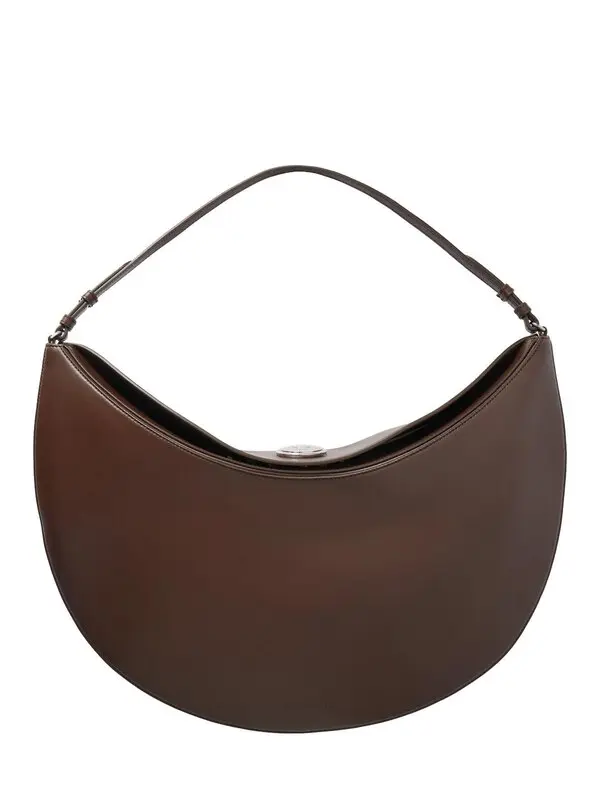 Jacquemus Le Calisso Rond Leather Shoulder Bag - Brown
