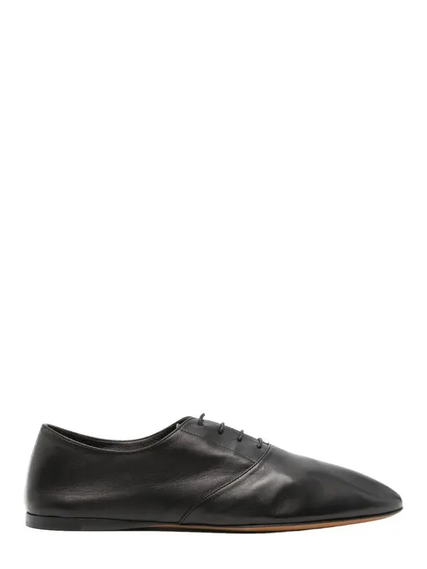 THE ROW Leather Lace-up Shoes - Black