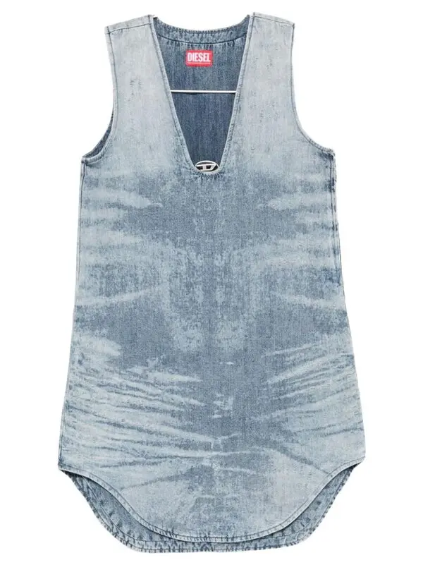 Diesel Denim Mini Dress - Sky Blue