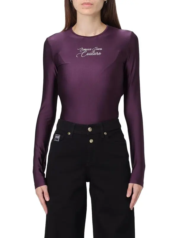 Versace Long Sleeve Bodysuit - Violet