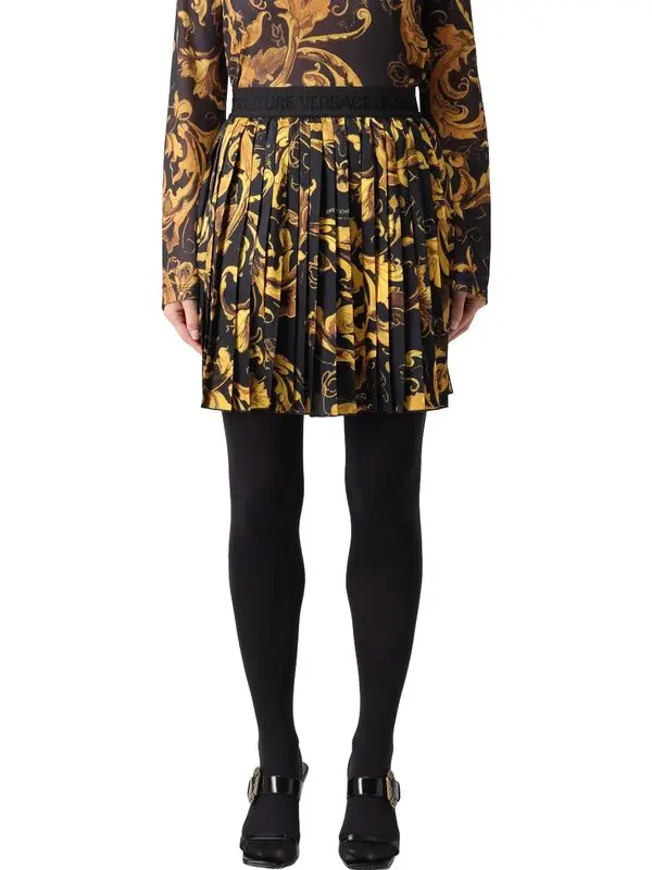 Versace Pleated Mini Skirt - Black