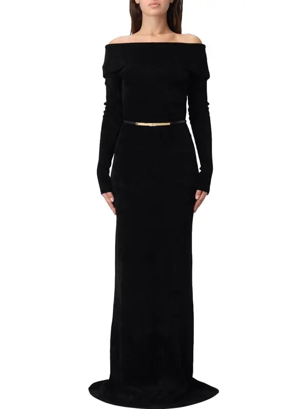 Elisabetta Franchi Maxi Dress - Black
