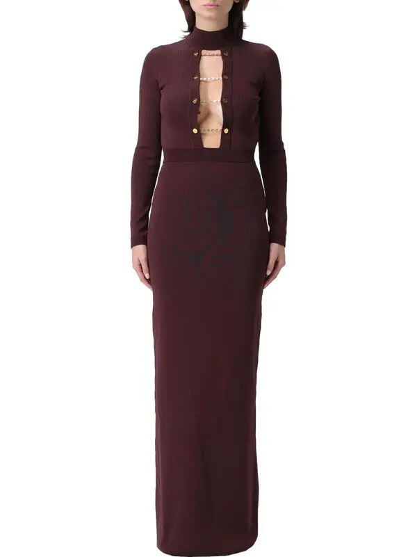 Elisabetta Franchi Maxi Dress - Burgundy