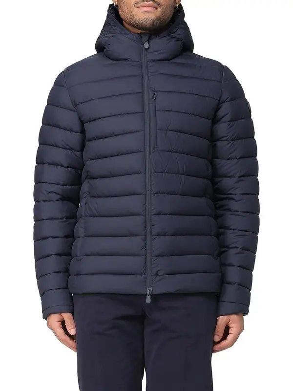SAVE THE DUCK Quilted Hooded Jacket - Blue
