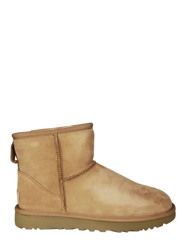 UGG Classic Mini Ii Suede Ankle Boots - Walnut